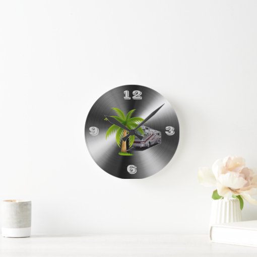 RV TIME Tic Toc Wall Clocks | Zazzle