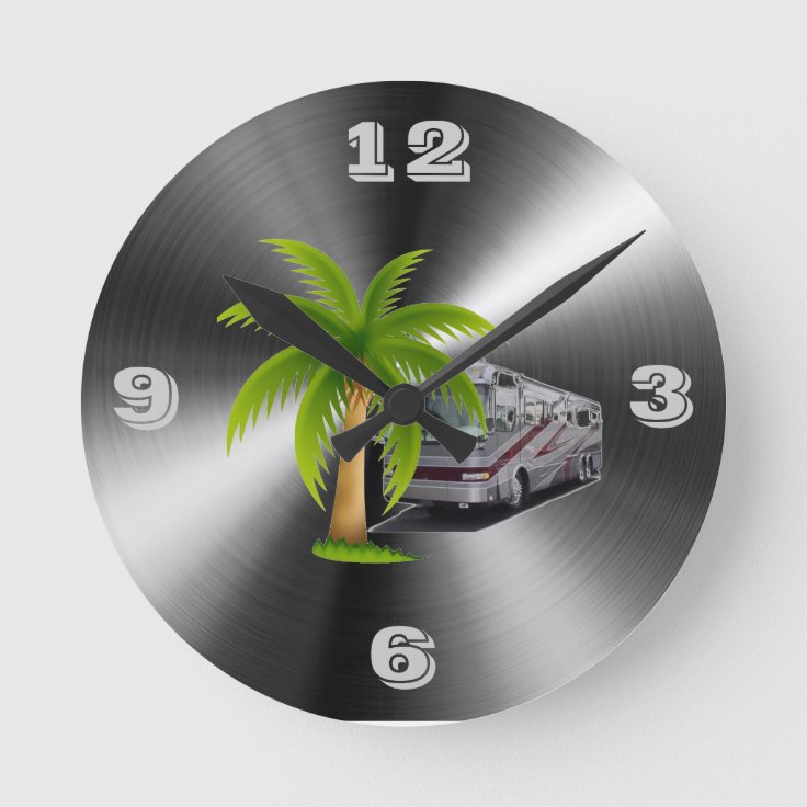 RV TIME Tic Toc Wall Clocks | Zazzle