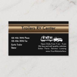 RV Trailer Business Cards | Zazzle