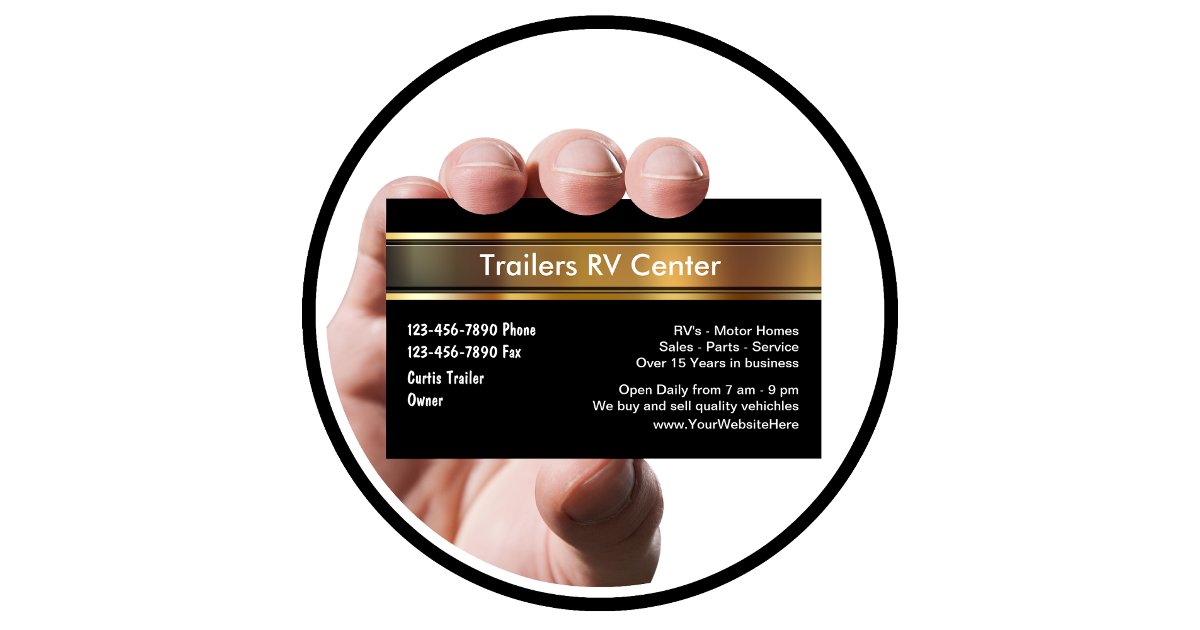 RV Trailer Business Cards | Zazzle
