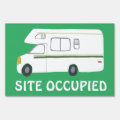 RVing CUSTOMIZED and SITE OCCUPIED campsite Sign | Zazzle