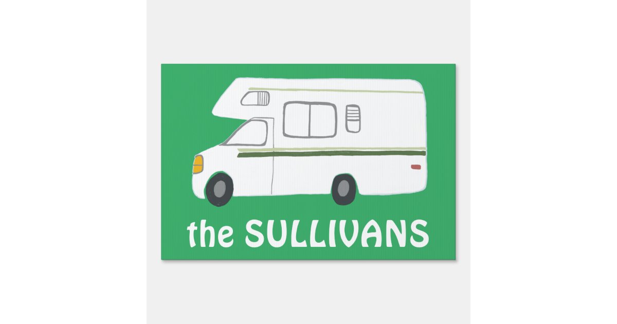 RVing CUSTOMIZED and SITE OCCUPIED campsite Sign | Zazzle