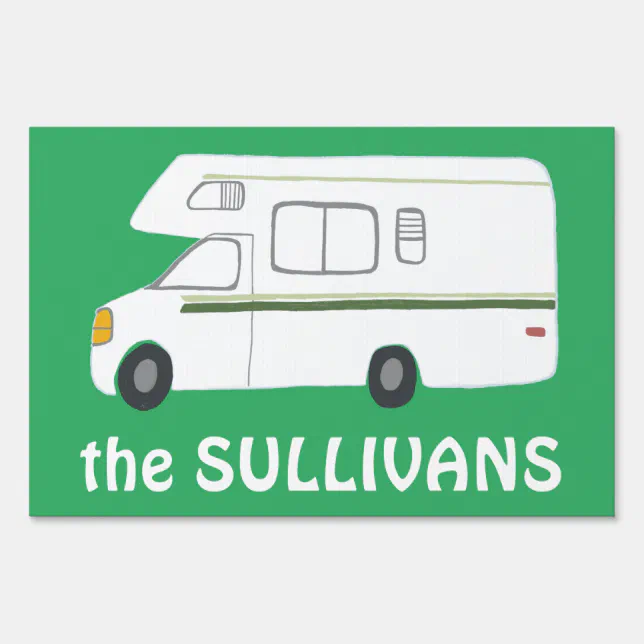 RVing CUSTOMIZED and SITE OCCUPIED campsite Sign | Zazzle