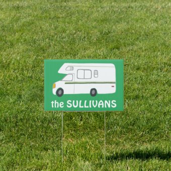 RVing CUSTOMIZED and SITE OCCUPIED campsite Sign | Zazzle