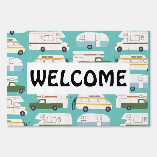 RVing WELCOME and SITE OCCUPIED sign for campsite | Zazzle
