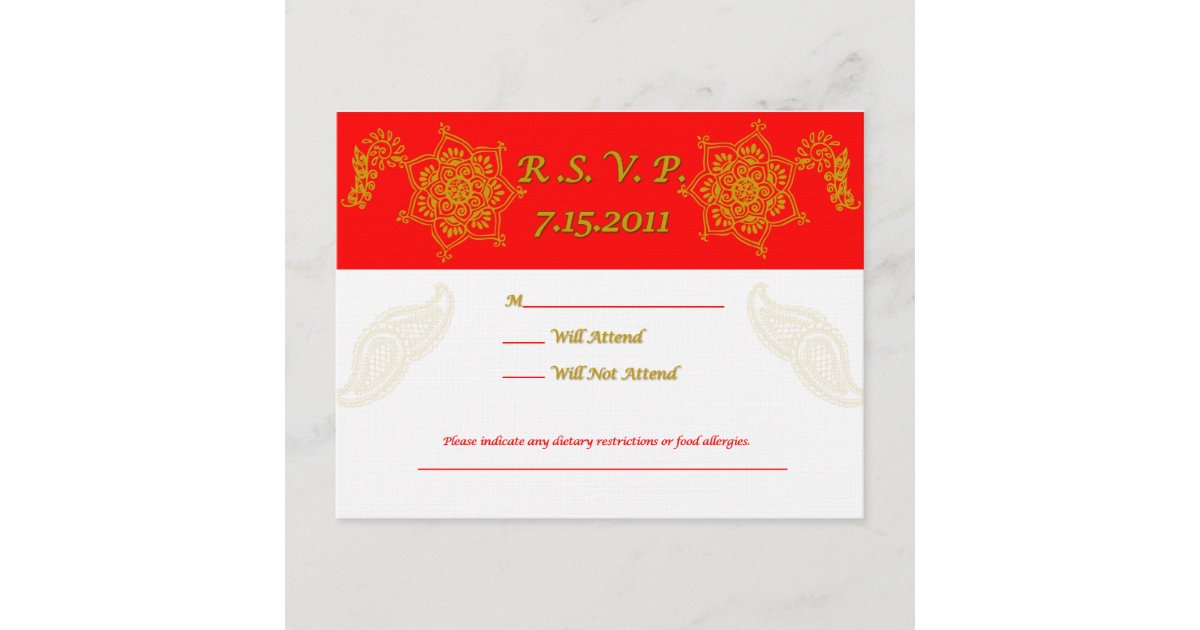 RVSP-1 RSVP CARD | Zazzle.com