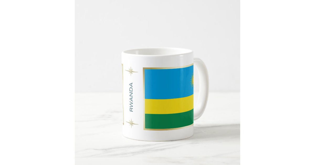 Rwanda Flag + Map Mug | Zazzle
