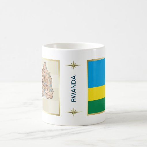 Rwanda Flag + Map Mug | Zazzle