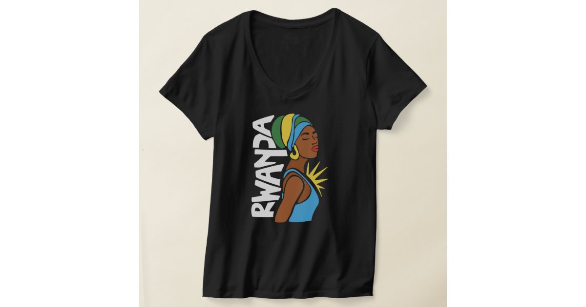 Rwanda Rwandan Flag Africa Map T-Shirt | Zazzle