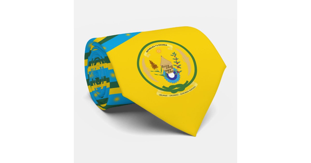 Rwandan Flag & Seal, Flag of Rwanda Neck Tie | Zazzle