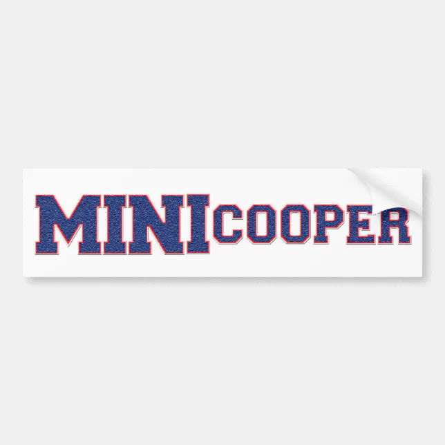RWB Mini Cooper Bumper Stickers | Zazzle