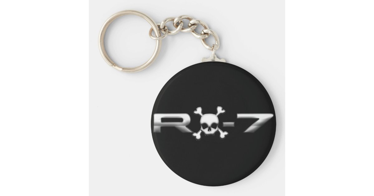 RX7 with a skull Keychain | Zazzle.com