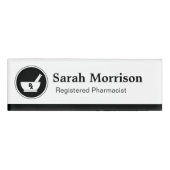 RX Pharmacy Logo Pharmacist Medical Care Name Tag | Zazzle