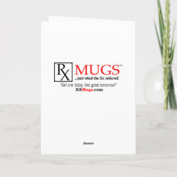 RX Prescription for Flu Card | Zazzle