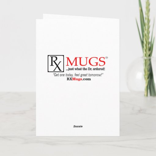 RX Prescription Pad Funny Get Well Card | Zazzle