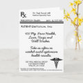RX Prescription Pad Get Well Card | Zazzle