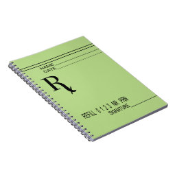 Rx Prescription Pad - Write Your Own Prescription! Notebook | Zazzle