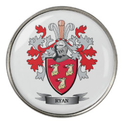 Ryan Coat of Arms Golf Ball Marker | Zazzle