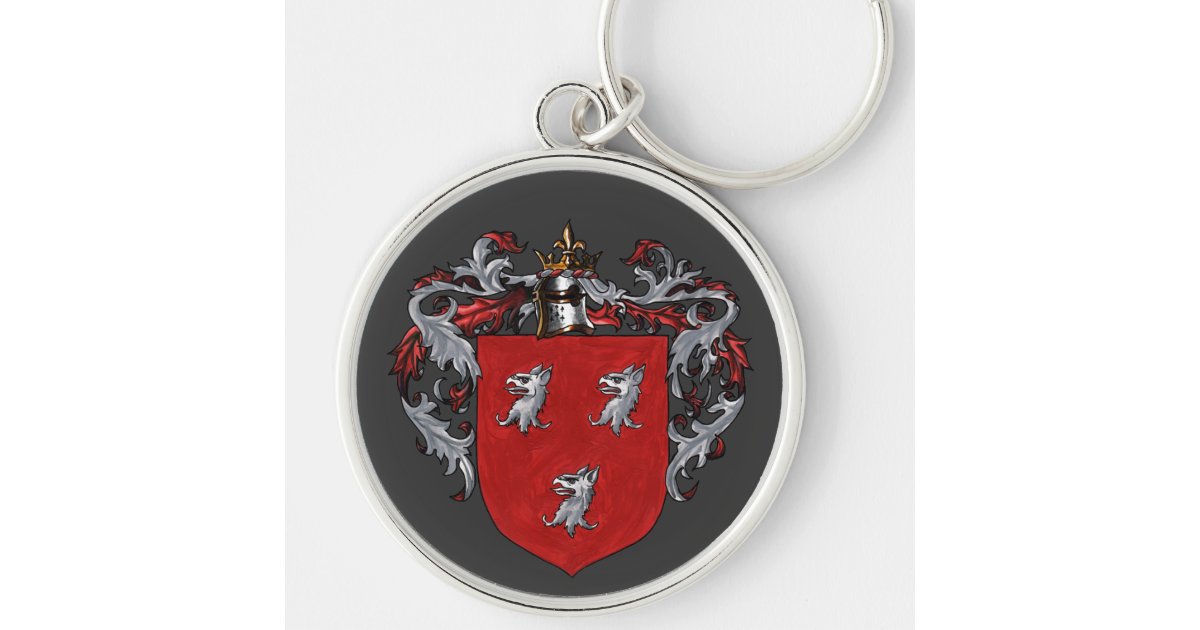 Ryan Coat of Arms Keychain | Zazzle