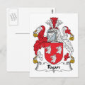 Ryan Family Crest Postcard | Zazzle
