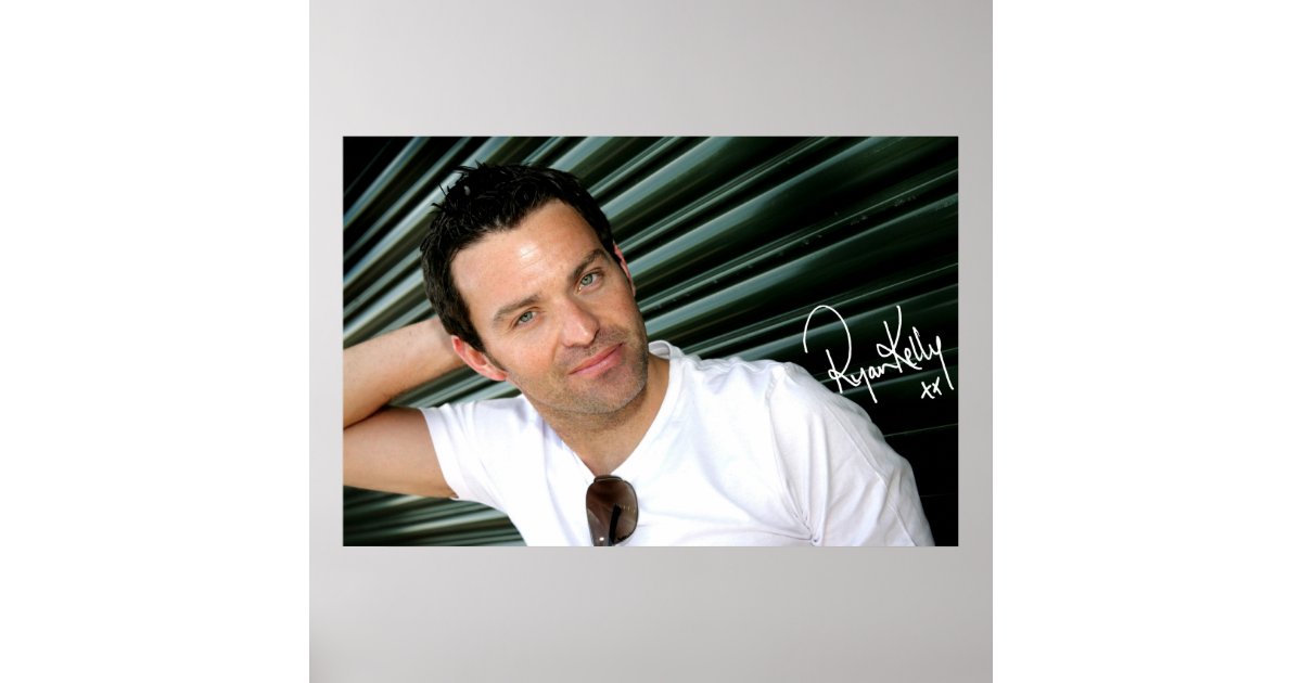 Ryan Kelly Music - Poster - Green-"Signed" | Zazzle