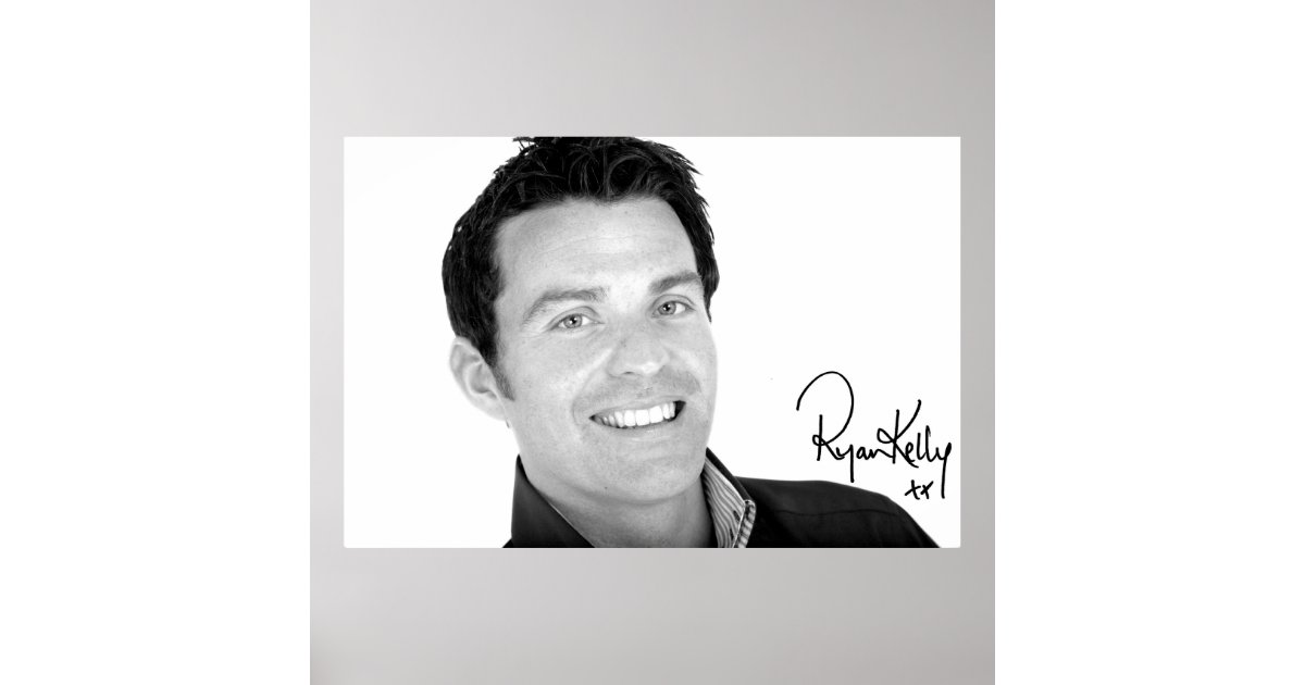 Ryan Kelly Music - Poster "Signed" - Up Close | Zazzle