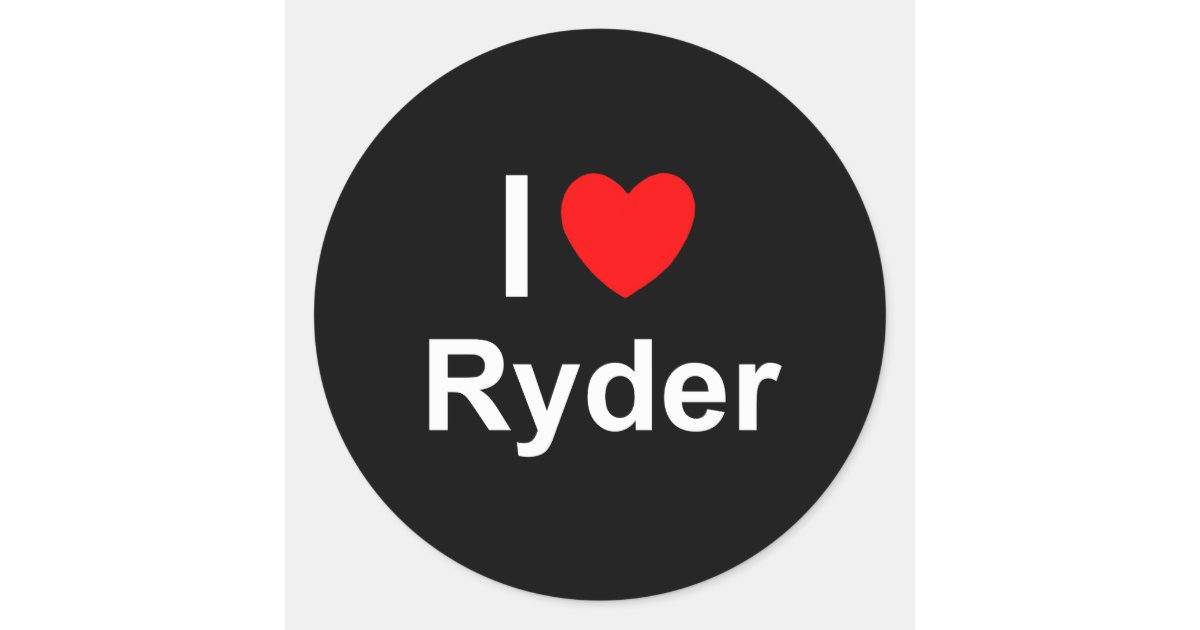 Ryder Classic Round Sticker | Zazzle