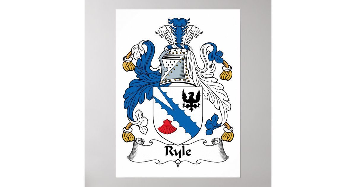 Ryle Family Crest Poster | Zazzle.com