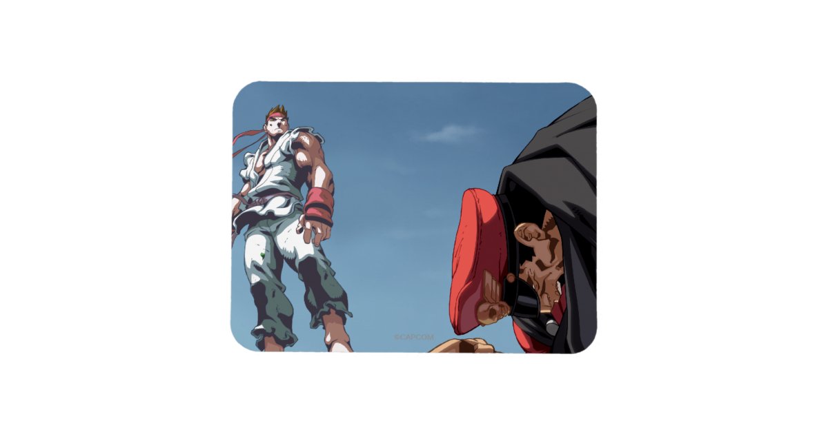 Ryu Defeat Bison Magnet | Zazzle