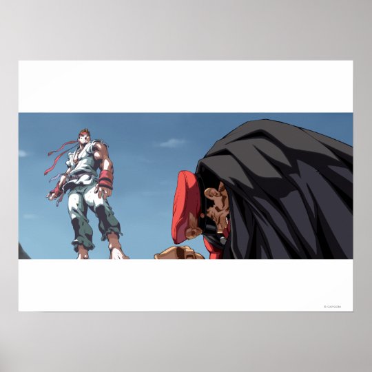 Ryu Defeat Bison Poster | Zazzle.com