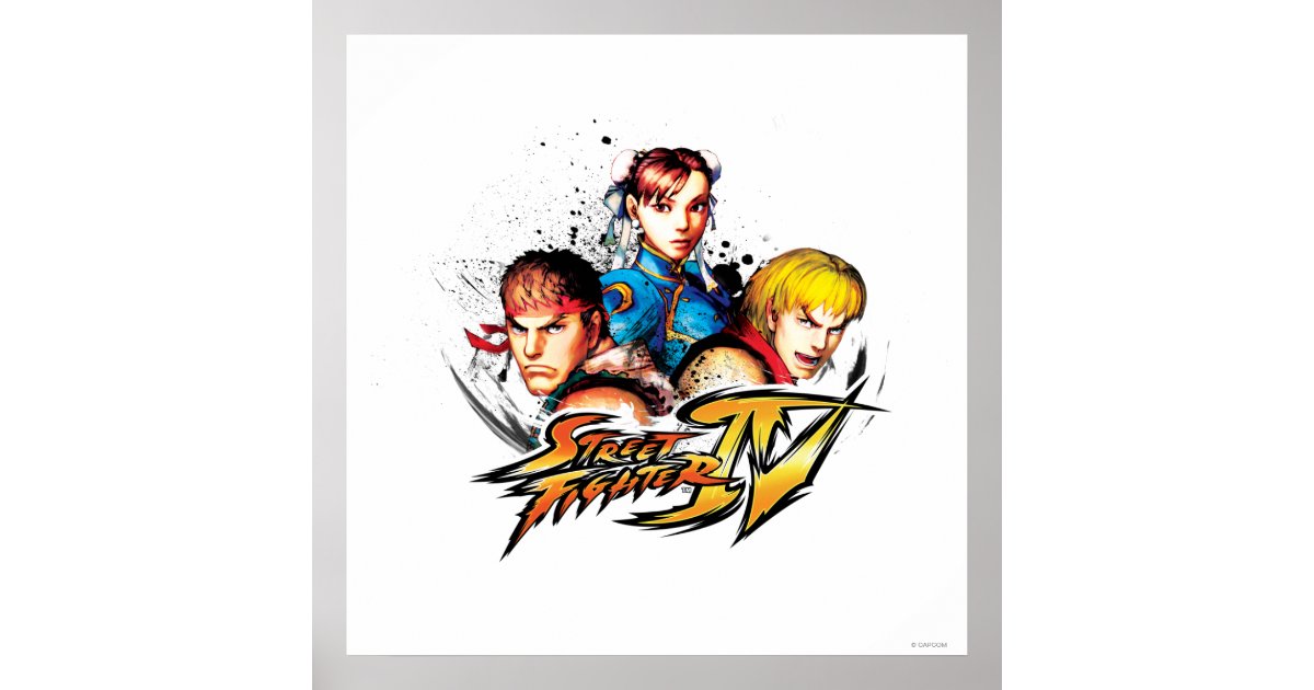 Ryu, Ken & Chun-Li Poster | Zazzle