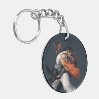 Ryu Punch Keychain | Zazzle