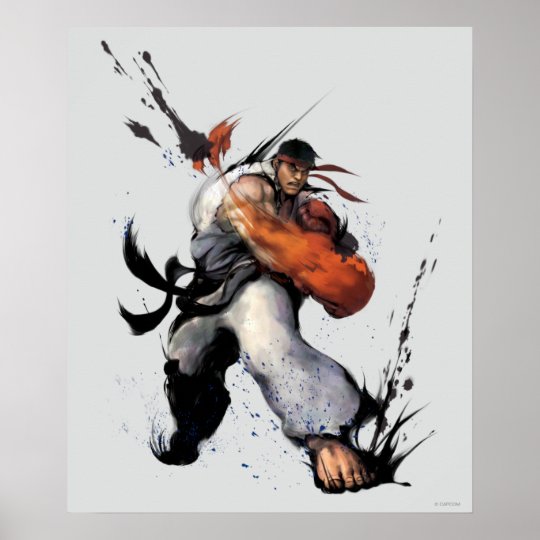 Ryu Punch Poster | Zazzle.com