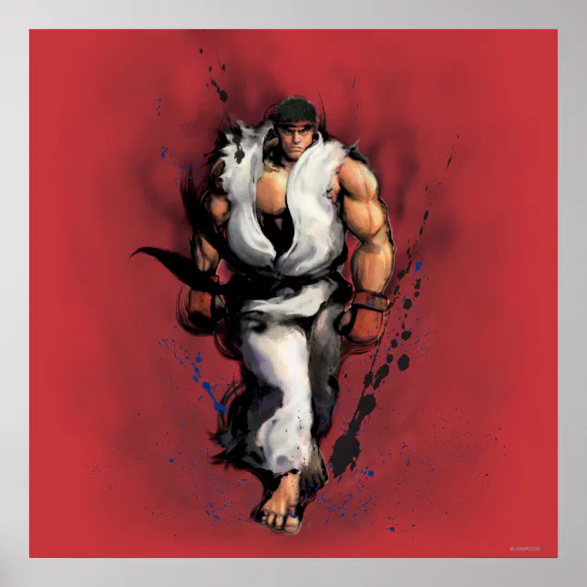 Ryu Walking Poster | Zazzle