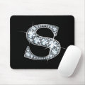 "S" Diamond Bling Mousepad | Zazzle