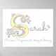 S for Sarah monogram letter art name meaning Poster | Zazzle