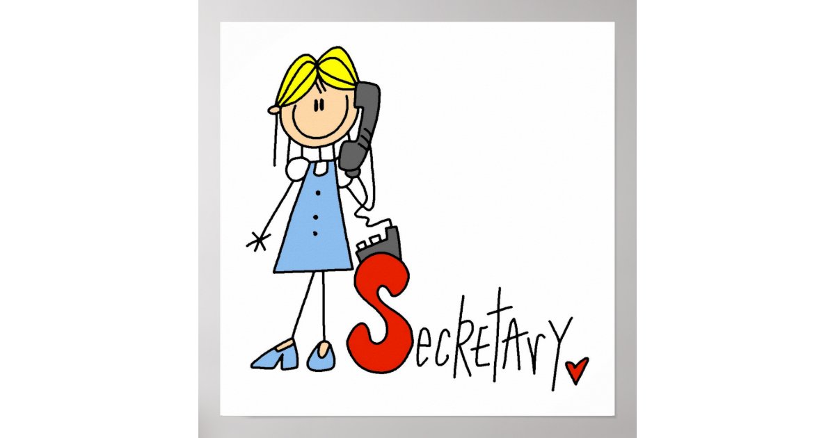 S is for Secretary Poster | Zazzle