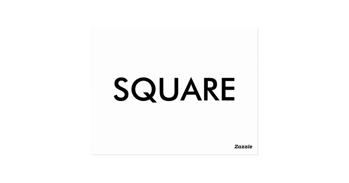"S" is for Square Alphabet Flashcard Postcard | Zazzle