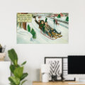 S L Allen & Co Flexible Flyer Sled Poster | Zazzle