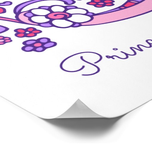 S monogram art Sabrina girls name meaning poster | Zazzle