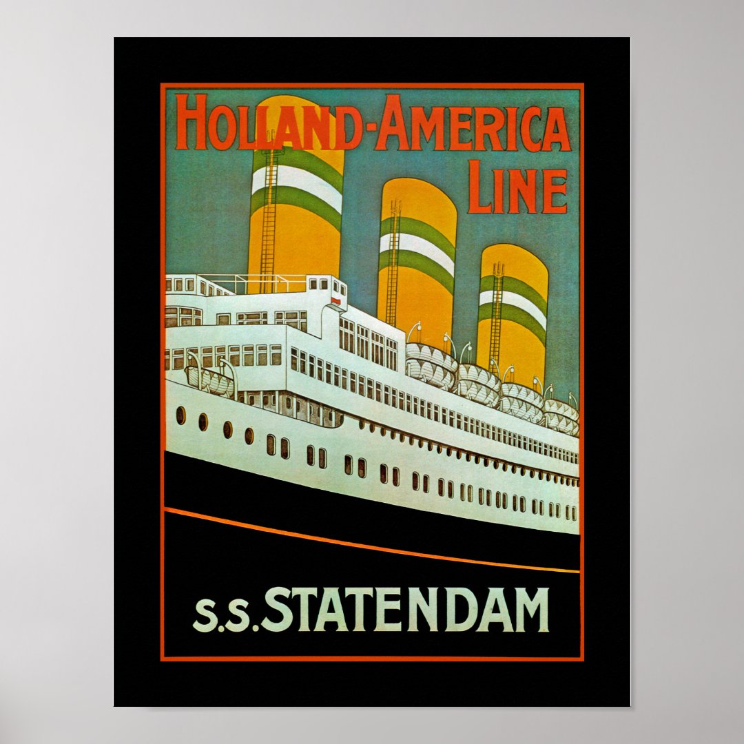 s.s. Statendam Poster | Zazzle