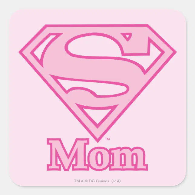 S-Shield Mom Square Sticker | Zazzle