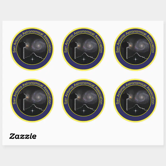 SAAA logo wall decals Classic Round Sticker | Zazzle