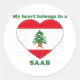 Saab Classic Round Sticker | Zazzle