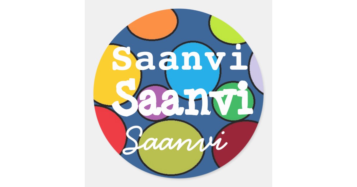 Saanvi Name stickers | Zazzle
