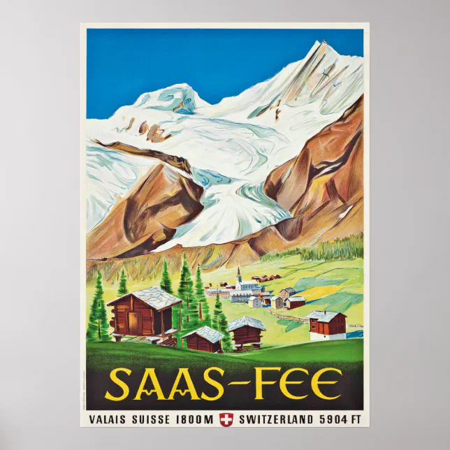 SAAS FEE POSTER | Zazzle