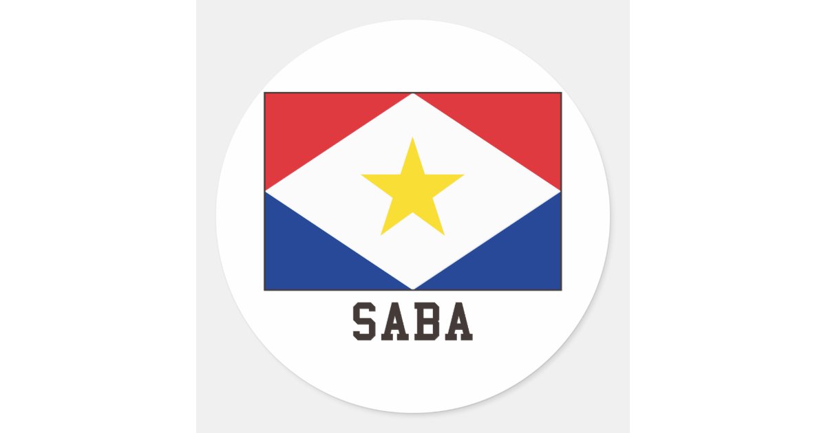 Saba Classic Round Sticker | Zazzle
