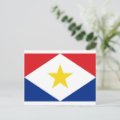 Saba National World Flag Postcard | Zazzle