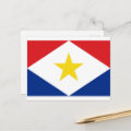 Saba National World Flag Postcard | Zazzle