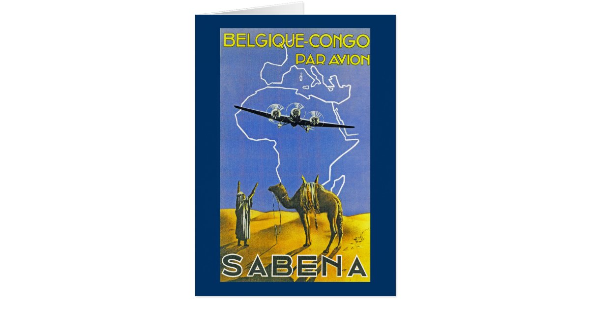 Sabena ~ Belgique Congo | Zazzle